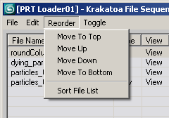 PRT Loader File Sequence Manager — KRAKATOA 2.12.x documentation