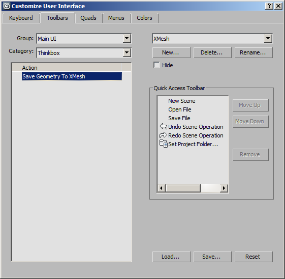 Adding XMesh Saver MX to the 3ds Max User Interface — XMesh 1.7.X documentation